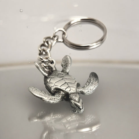 Turtle Keychain for Men and Women- Sea Turtle Key Fob, Gift for Turtle ...