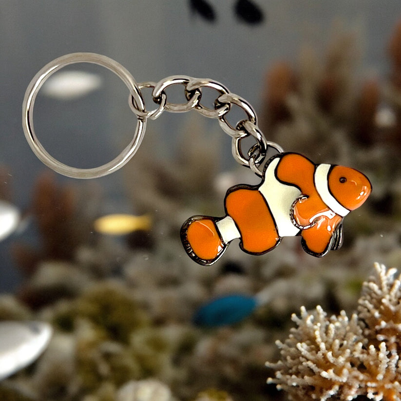 Clown Fish Keychain – Sea Life Collection - Pewter – Big Blue by Roland ...