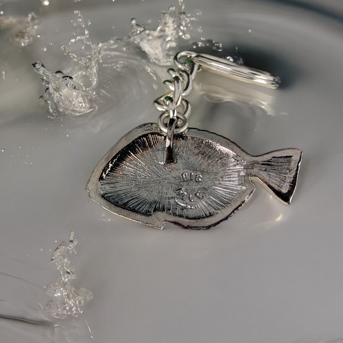 Blue Tang Fish Keychain – Sea Life Collection – Pewter