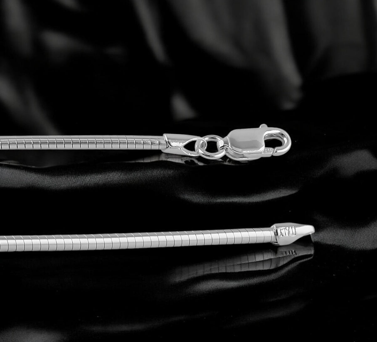 Omega Chain - Sterling Silver - 1.2 mm