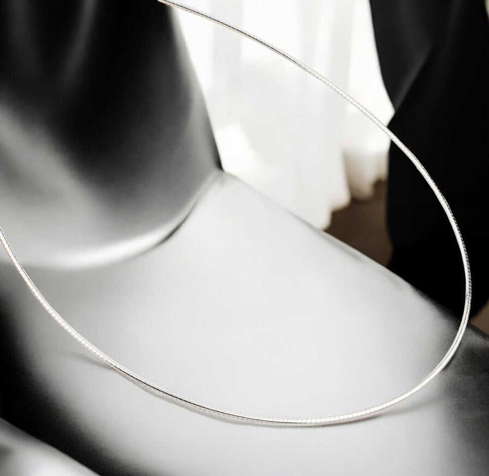 Omega Chain - Sterling Silver - 1.2 mm