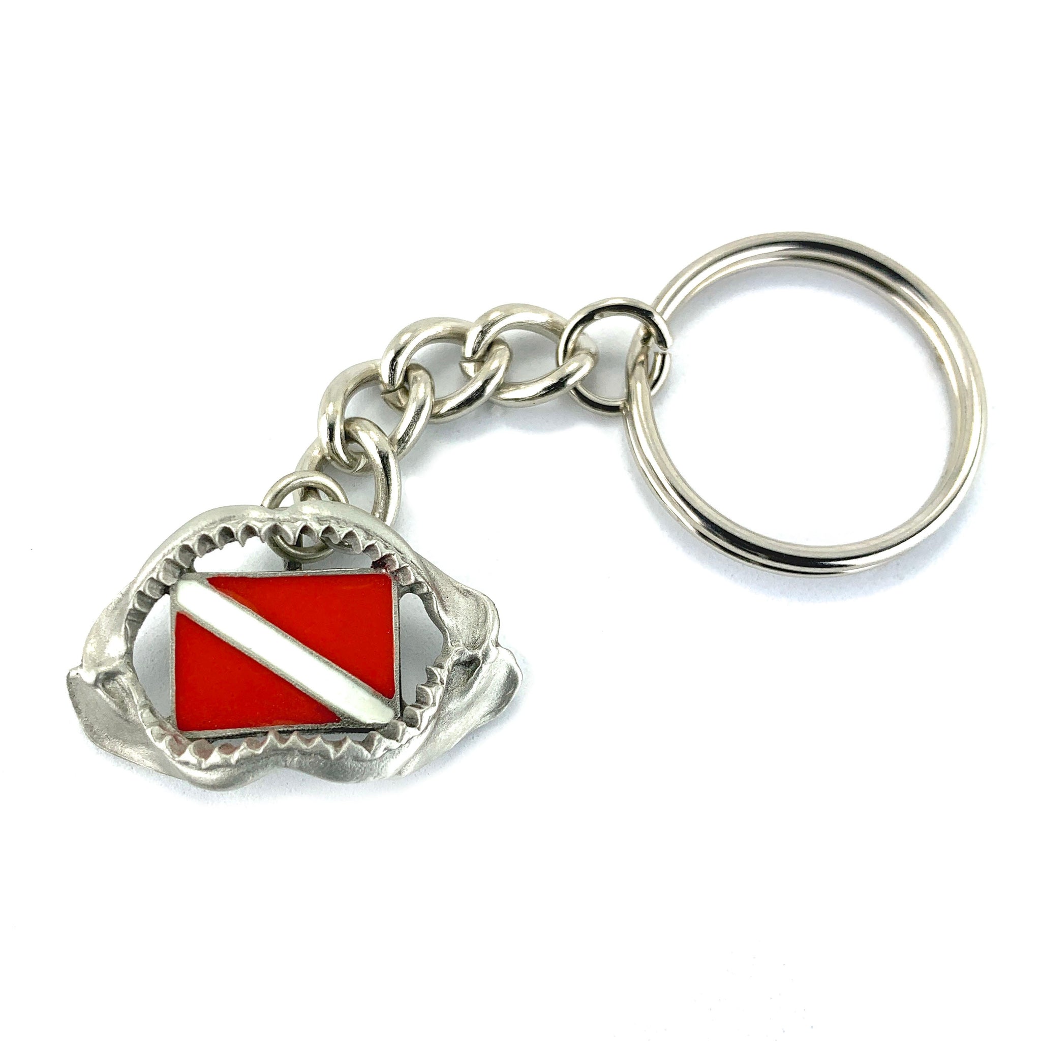 Shark Jaw Key Chain for Men and Women - Shark Tooth Key Fob, Scuba Div ...