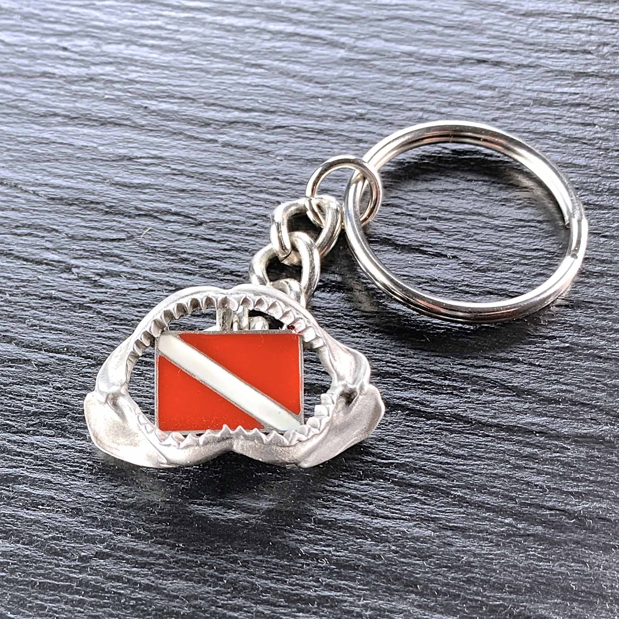 Shark Jaw Key Chain for Men and Women - Shark Tooth Key Fob, Scuba Div ...