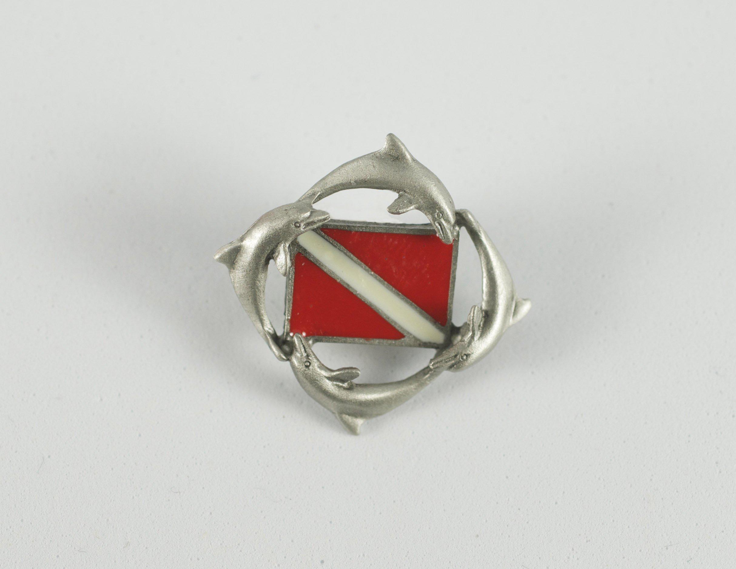 Dolphin Pin, Sea Life Pin, Scuba Diver Pins, High Quality Divers Pewte ...