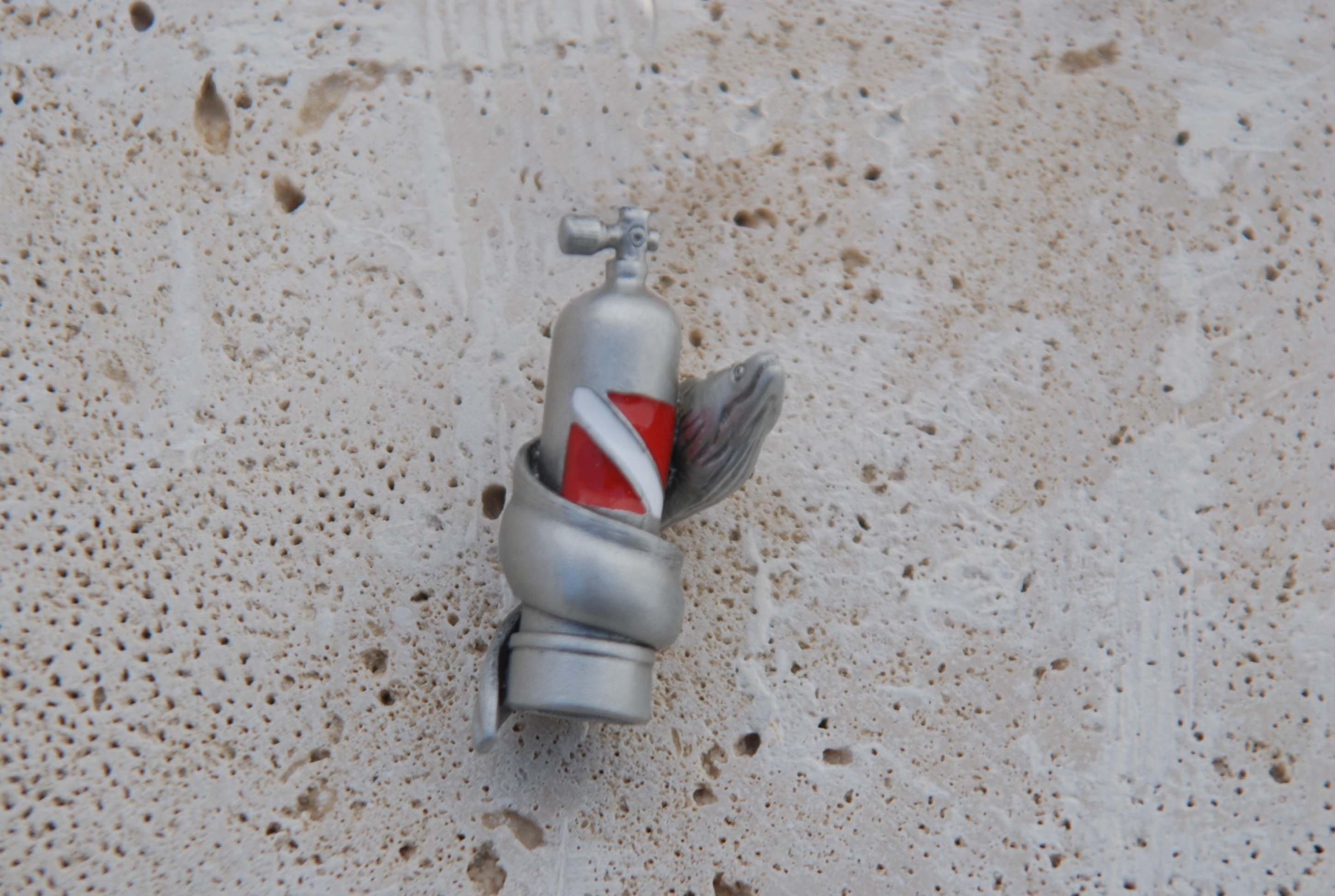 Moray Eel & Scuba Tank Pin- Scuba Diving Pin,Moray Eel Pin, Gifts for ...