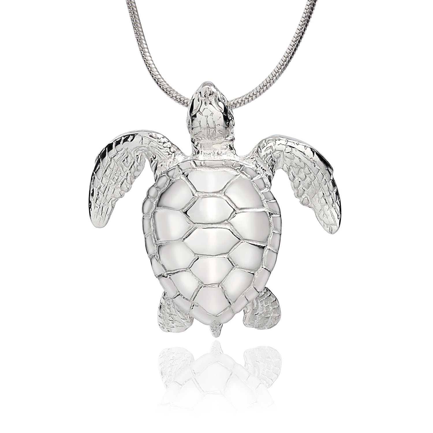 Sea Turtle Necklace Sterling Silver Pendant- Sea Turtle Gift for Women ...